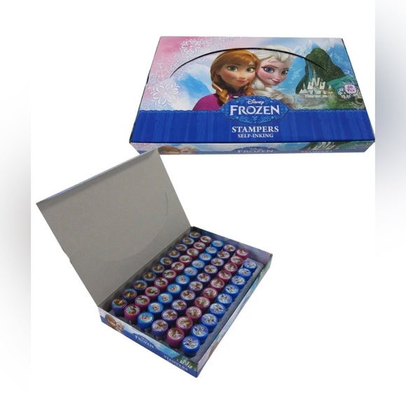 Disney | Other | 6pc Disney Frozen Elsa Self Inking Stamp Set Kid ...